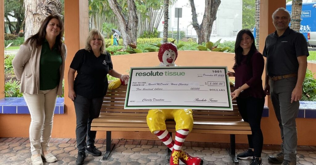 Resolute Tissue Miami Operations Achieves Safety Milestone, Donates to ...